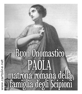 Buon onomastico con Santa Paola